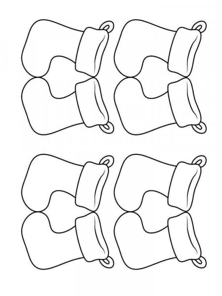 Socks coloring pages