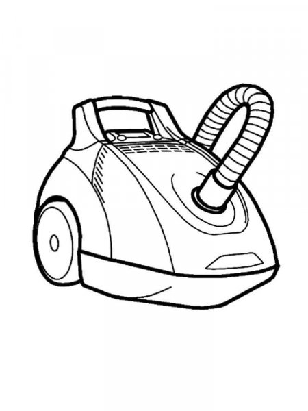 Vacuum Cleaner coloring pages
