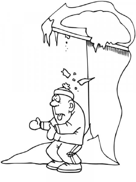 Icicles coloring pages