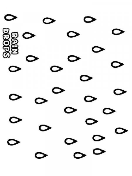 Rain coloring pages