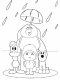 Rain coloring pages