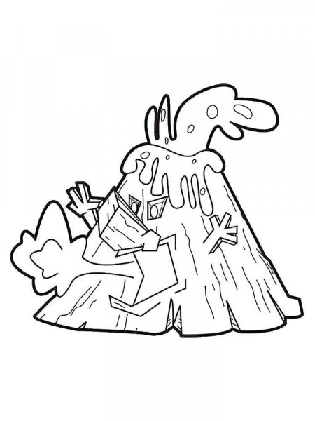Volcano coloring pages
