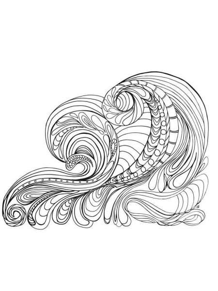 Ocean Waves coloring pages