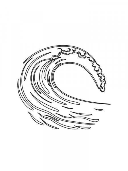 Ocean Waves coloring pages