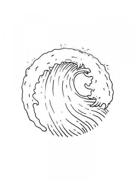 Ocean Waves coloring pages