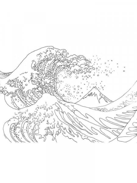 Ocean Waves coloring pages