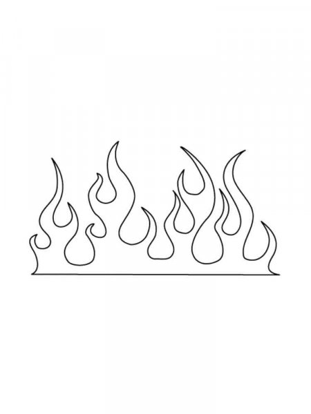 Fire coloring pages. Download and print Fire coloring pages