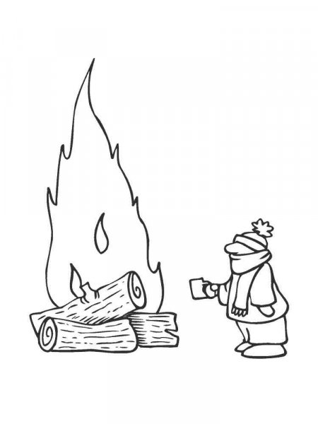 Fire coloring pages. Download and print Fire coloring pages
