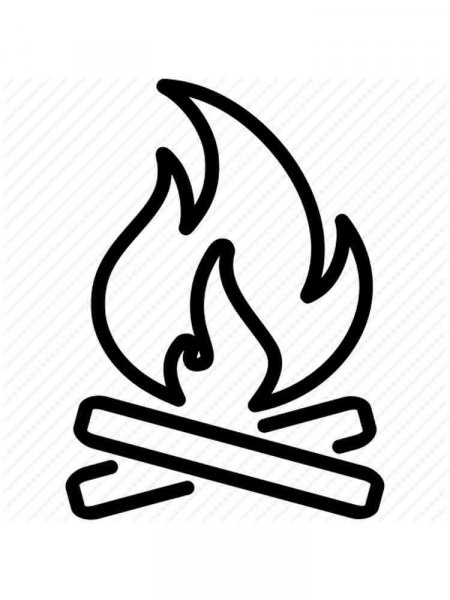 Fire coloring pages. Download and print Fire coloring pages