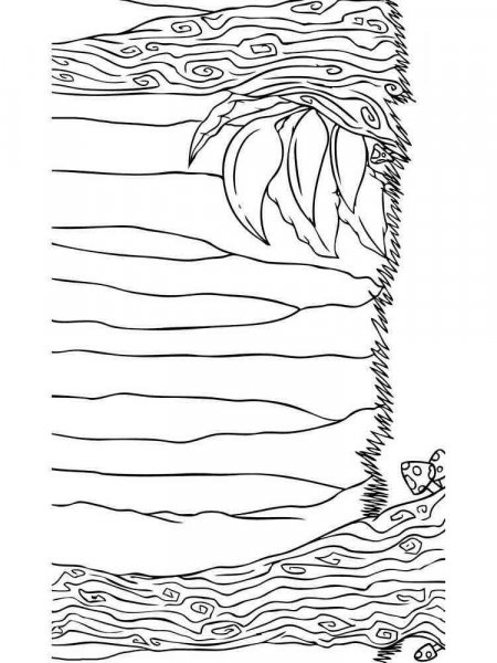 Forest coloring pages