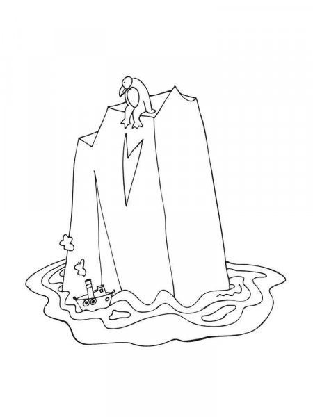 Iceberg coloring pages