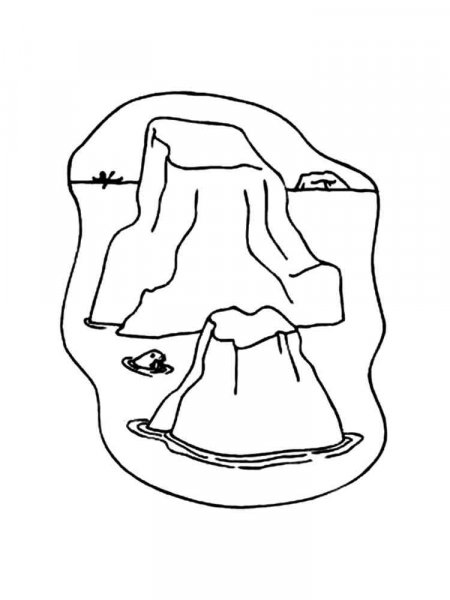 Iceberg coloring pages