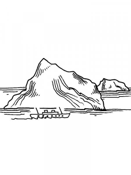 Iceberg coloring pages