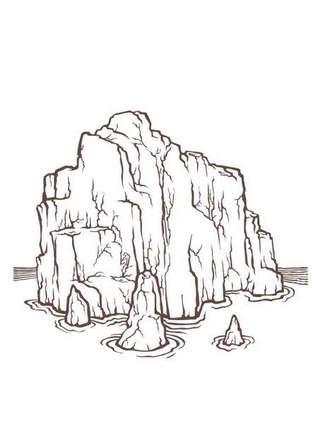 Iceberg coloring pages