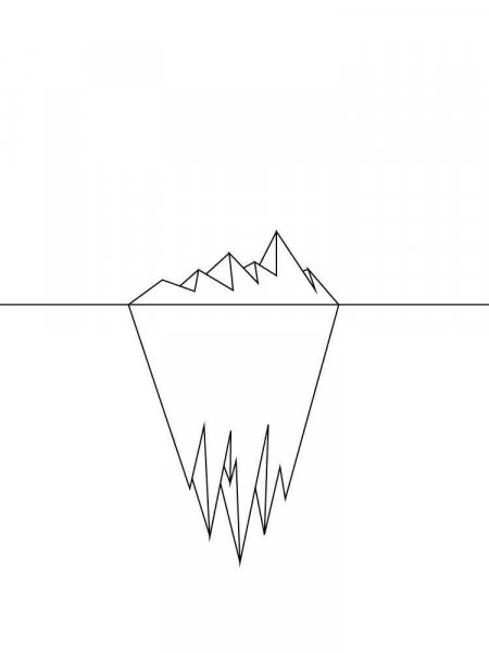 Iceberg coloring pages