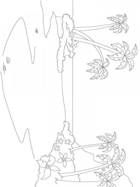 Island coloring pages