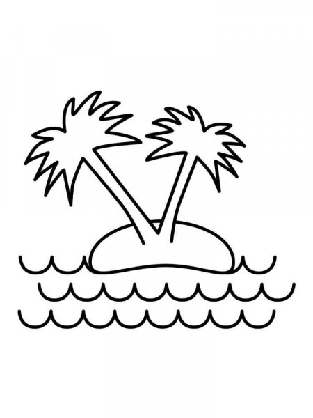 Island coloring pages