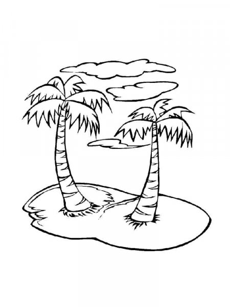 Island coloring pages