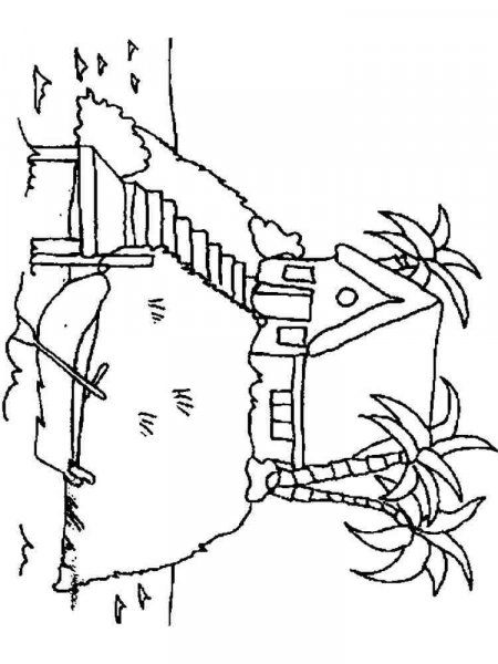 Island coloring pages