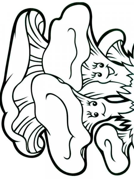 Mushrooms coloring pages. Download and print mushrooms coloring pages