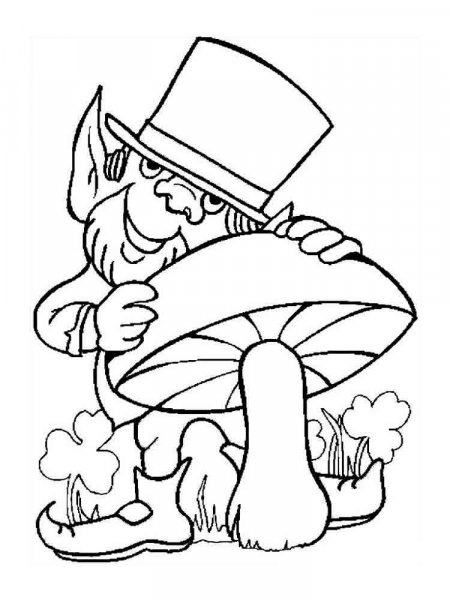 Mushrooms coloring pages. Download and print mushrooms coloring pages
