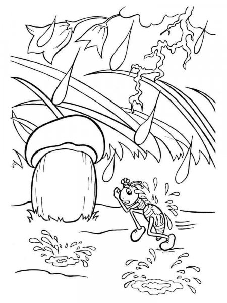 Mushrooms coloring pages. Download and print mushrooms coloring pages