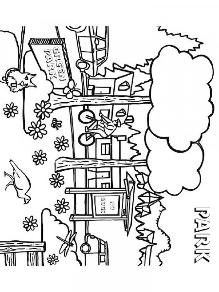 Park coloring pages