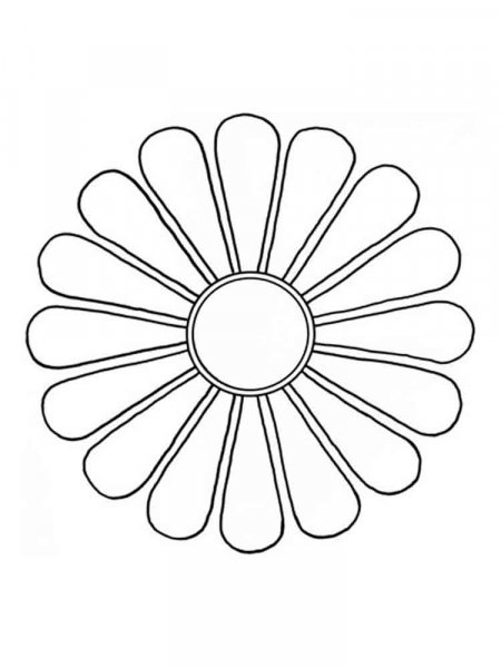 Petals coloring pages