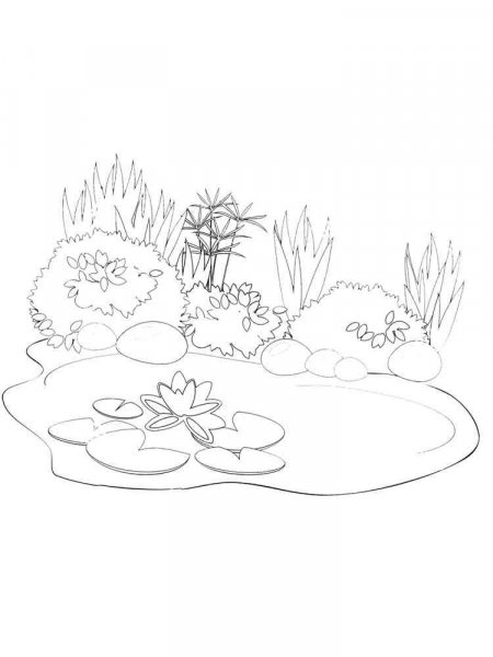 Swamp coloring pages