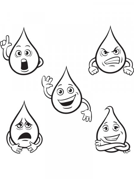 Water Drop coloring pages