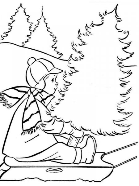 Winter coloring pages