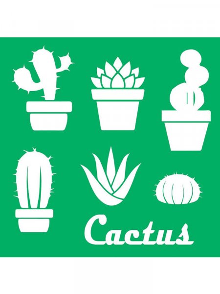 Cactus Stencils - Free Printable