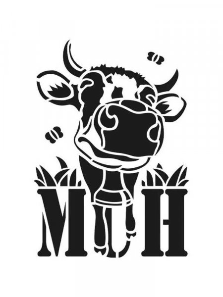 Cow Stencils - Free Printable