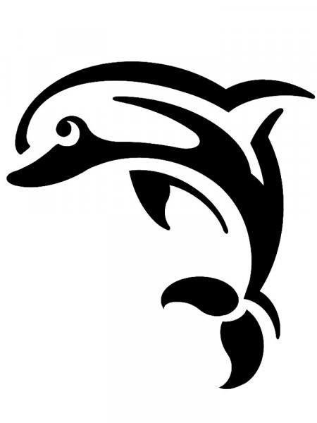 Dolphin Stencils - Free Printable