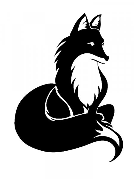 Fox Stencils - Free Printable