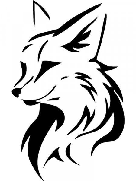 Fox Stencils - Free Printable