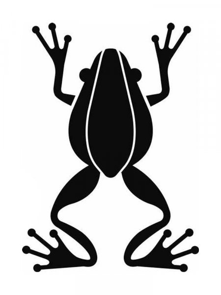 Frog Stencils - Free Printable