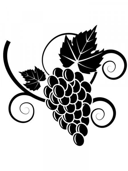 Grapes Stencils - Free Printable