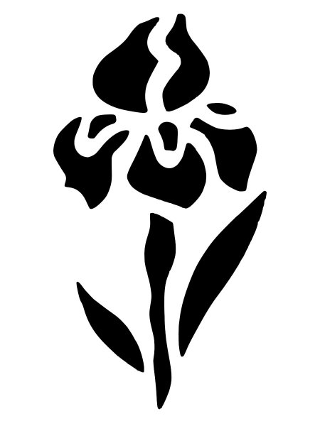 Iris Stencils - Free Printable