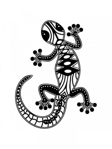 Lizard Stencils - Free Printable