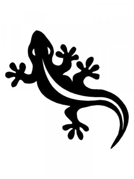 Lizard Stencils - Free Printable