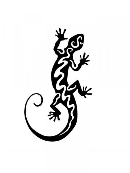 Lizard Stencils - Free Printable
