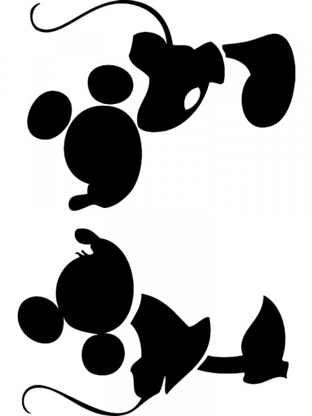 Mickey Mouse Stencils - Free Printable