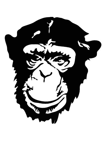 Monkey Stencils - Free Printable