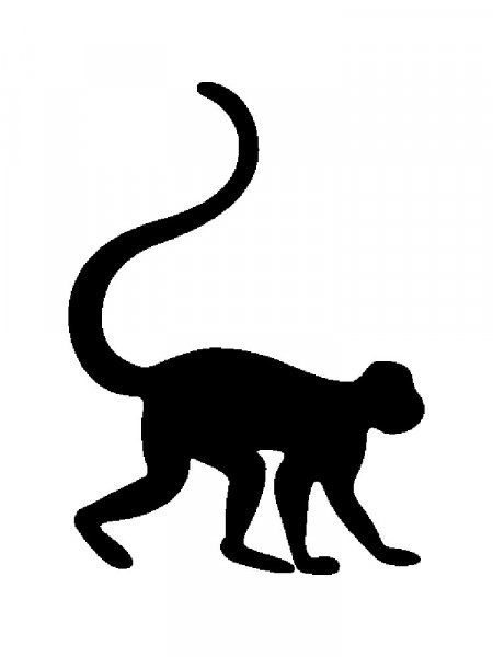 Monkey Stencils - Free Printable