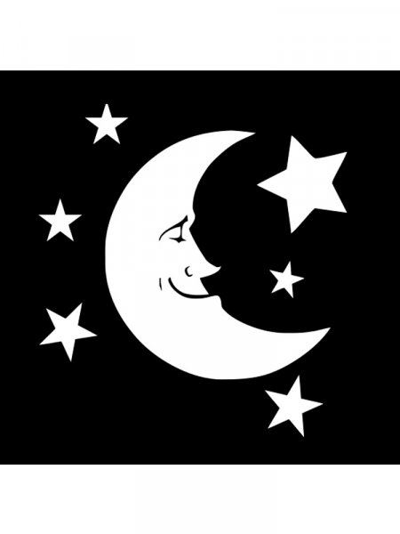 Moon Stencils - Free Printable