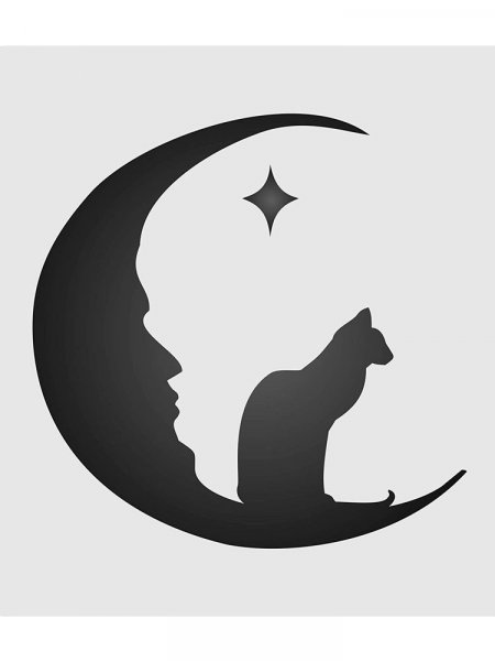 Moon Stencils - Free Printable