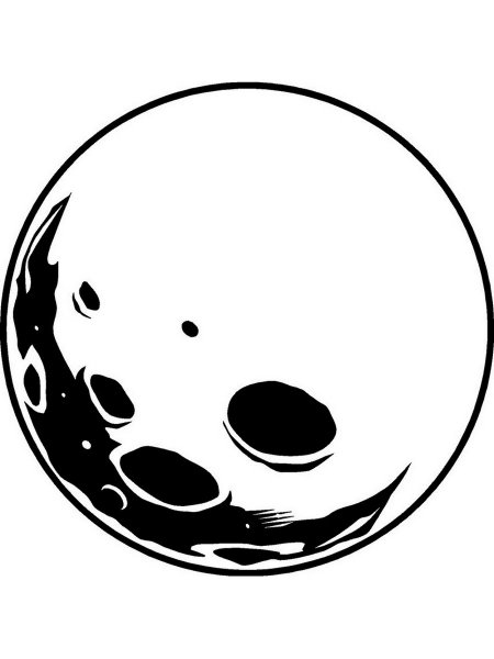 Moon Stencils - Free Printable