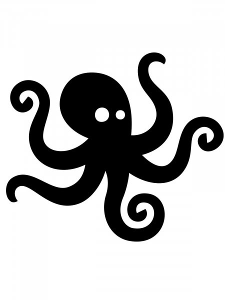 Octopus Stencils - Free Printable
