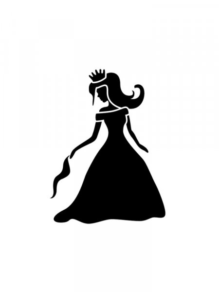 Princess Stencils - Free Printable